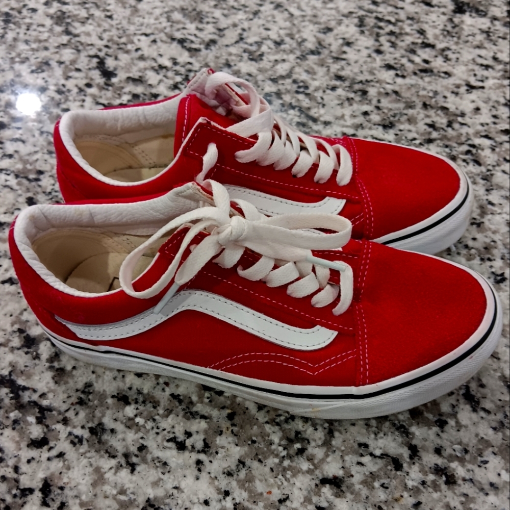 Vans Dark Red Low Lace Sneakers - Gem